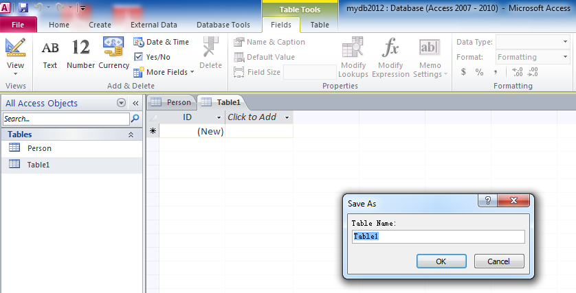 Using Microsoft Access 2010