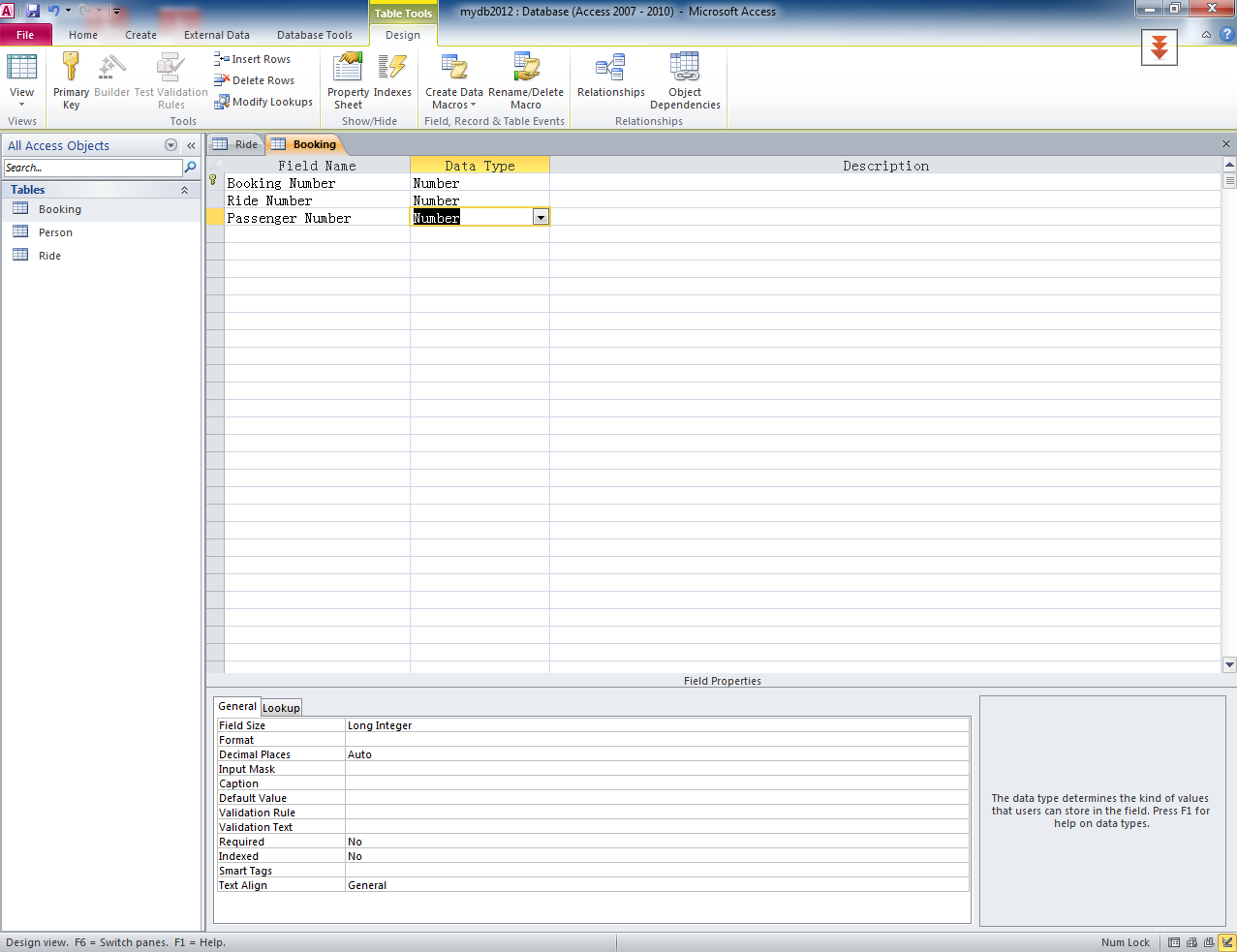 Using Microsoft Access 2010
